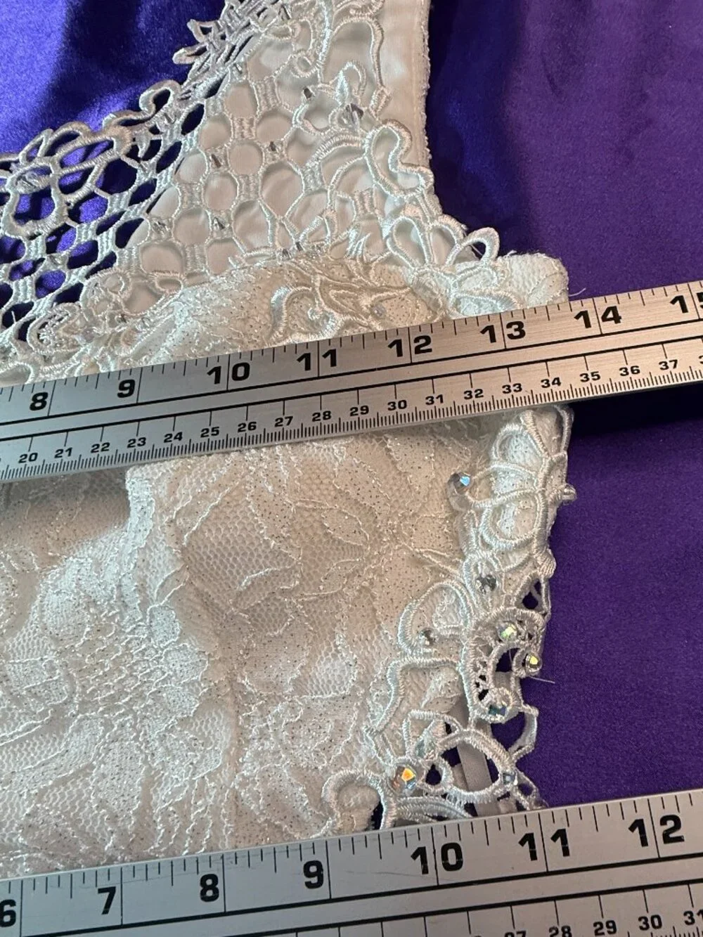 City Studio | Dresses | City Studio Embellished Illusion Crochet Lace ...